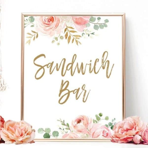 11 Food Bar Ideas Perfect for a Bridal Shower | Modern MOH