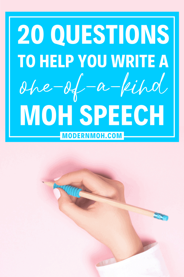 20 Questions to Help you Write Your Maid of Honor Speech | Modern MOH