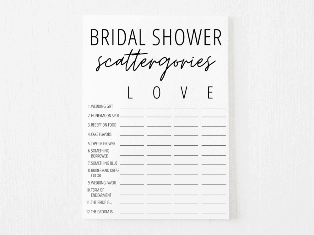 Bridal Shower Pictionary Game: How to Play + FREE Printable