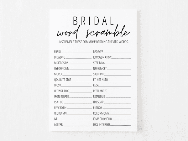 Bridal Shower Pictionary Game: How to Play + FREE Printable