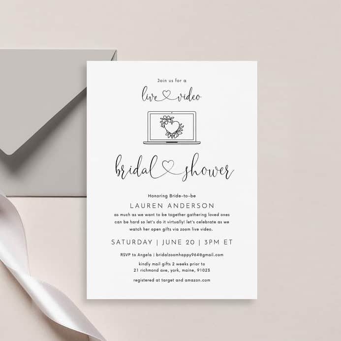 40 Bridal Shower Invitation to Match Any Theme | Modern MOH