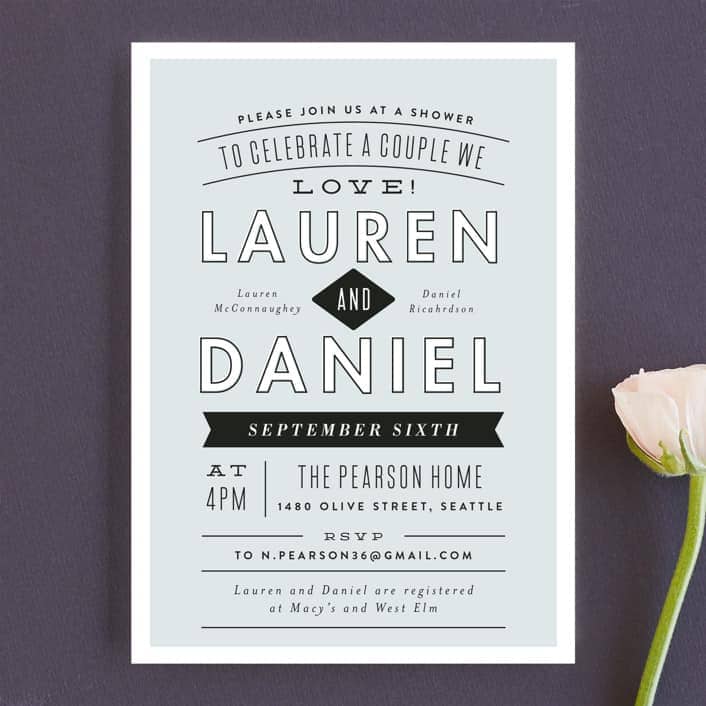 40 Bridal Shower Invitation to Match Any Theme | Modern MOH