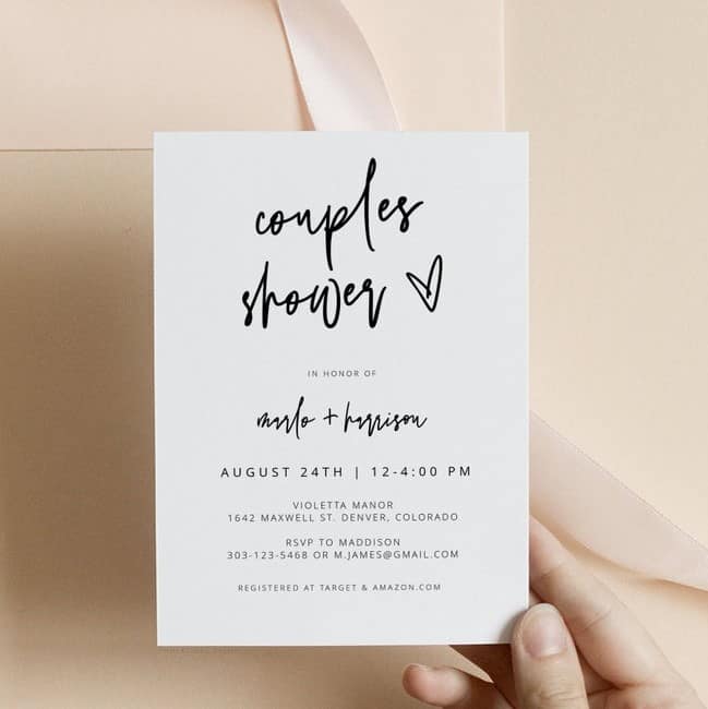 40 Bridal Shower Invitation to Match Any Theme | Modern MOH