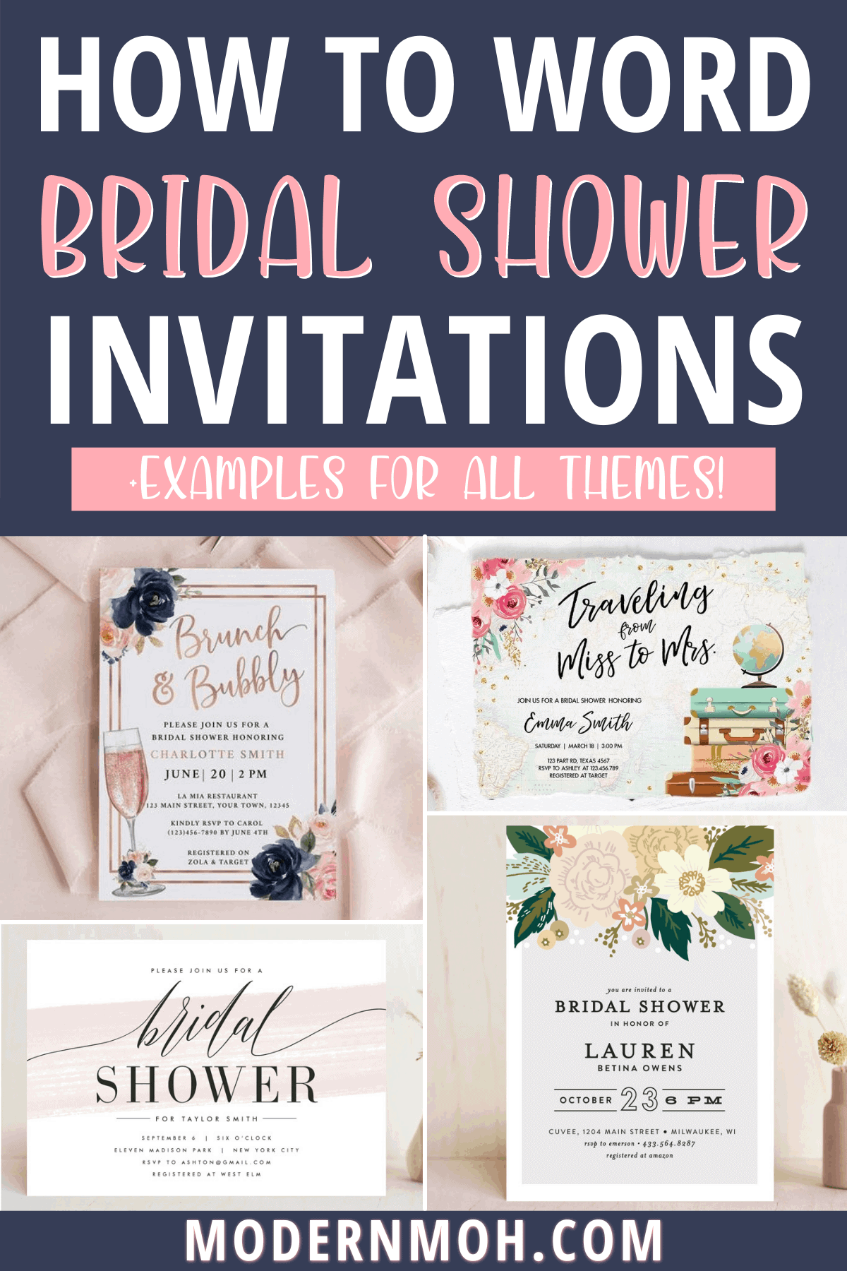 Bridal Shower Invitation Wording Must Have Details And Examples