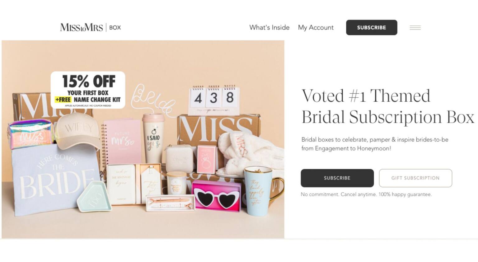 Miss to Mrs Box: The Ultimate Bridal Subscription Service | Modern MOH
