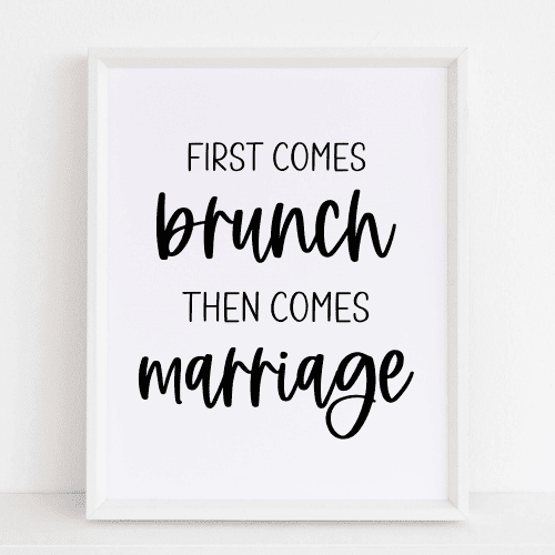 Love You a Brunch Sign (Classic) - Modern MOH