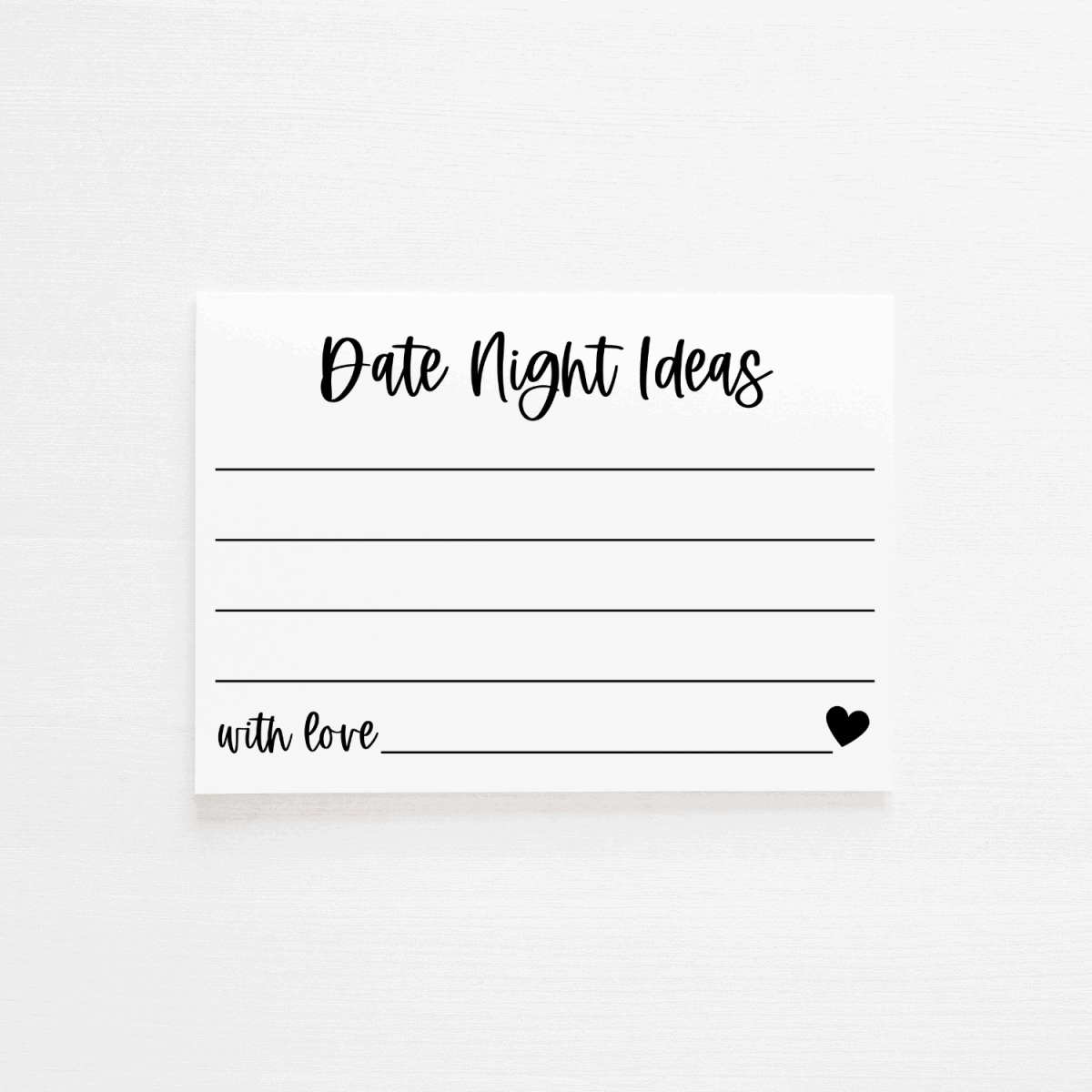 Date Jar Sign & Cards (Classic) - Modern MOH