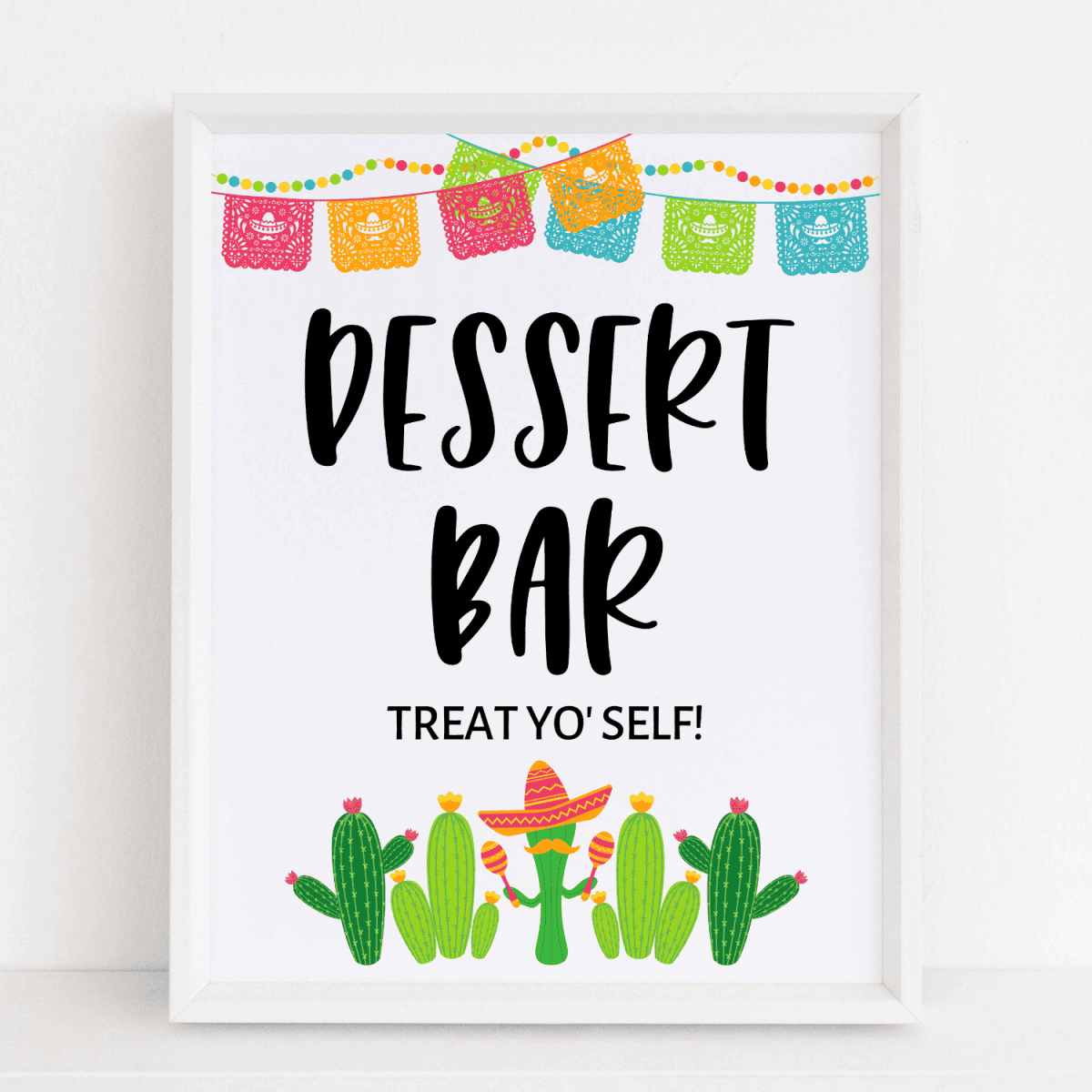 Nacho Average Photo Booth Sign (Fiesta) - Modern MOH