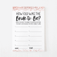 How Old Was the Bride Game: How to Play (+ Printables!) | Modern MOH
