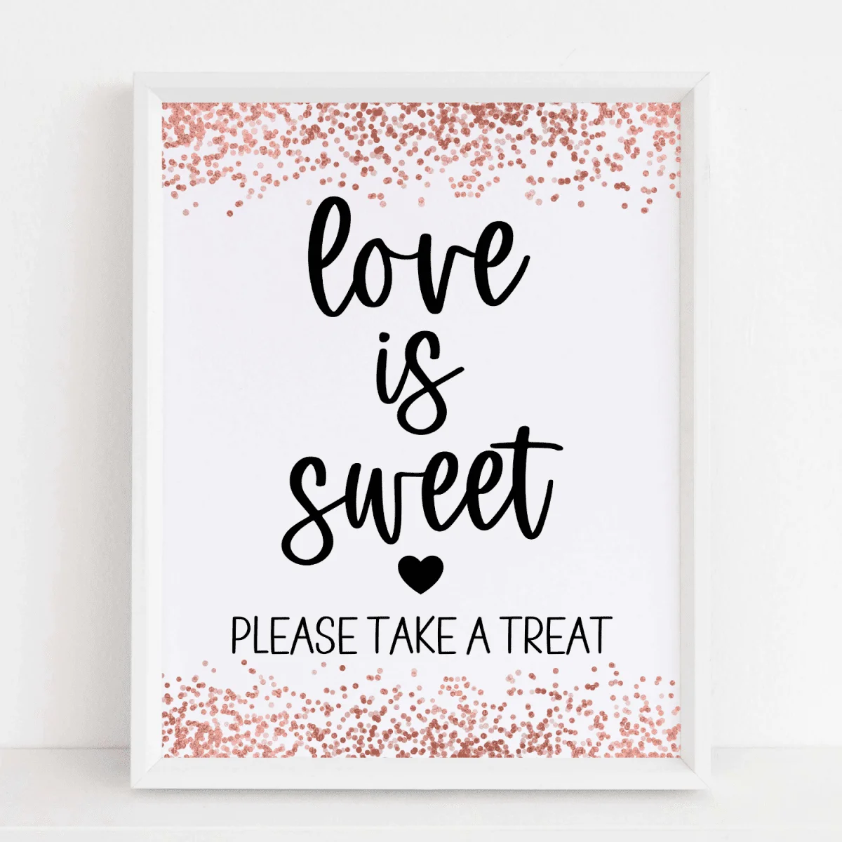 Love is Sweet Sign (Rose Gold) - Modern MOH