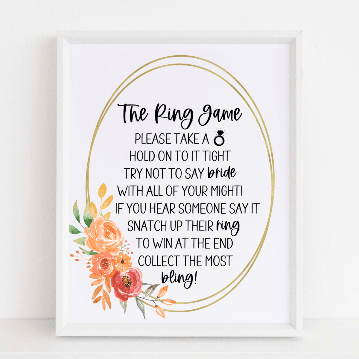 Ring Game Sign (Fall) - Modern MOH