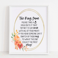 Bridal Shower Ring Game: How to Play + Printable Signs | Modern MOH