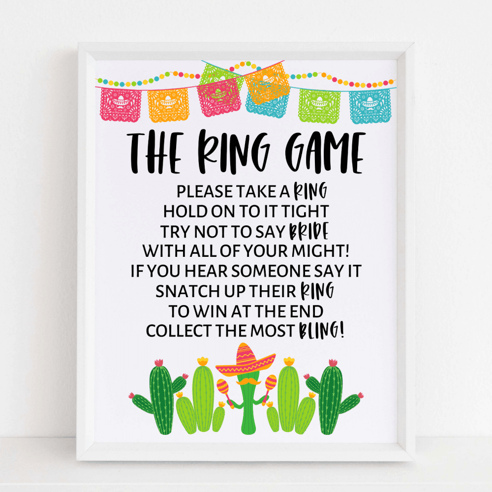 Bridal Shower Ring Game: How to Play + Printable Signs | Modern MOH