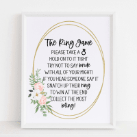 Bridal Shower Ring Game: How to Play + Printable Signs | Modern MOH