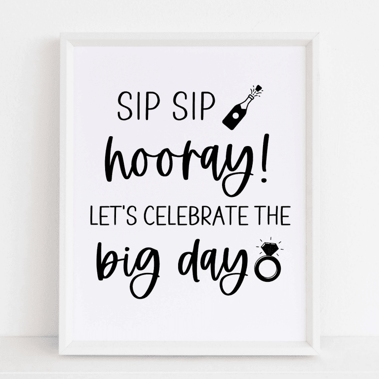 Sip Sip Hooray Sign (Classic) - Modern MOH