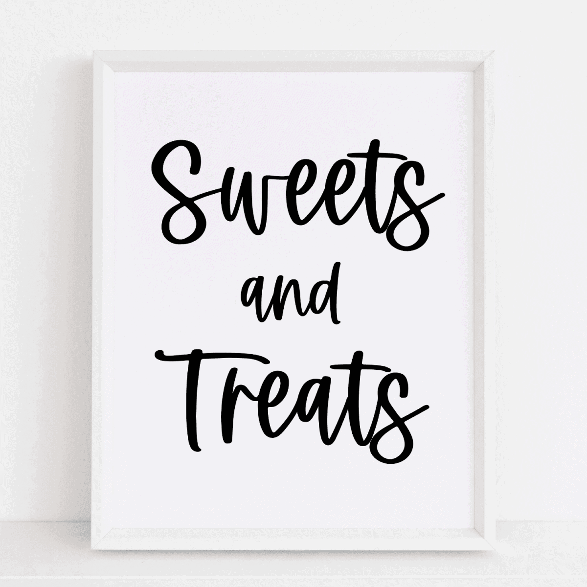 Sweets and Treats Sign (Classic) - Modern MOH