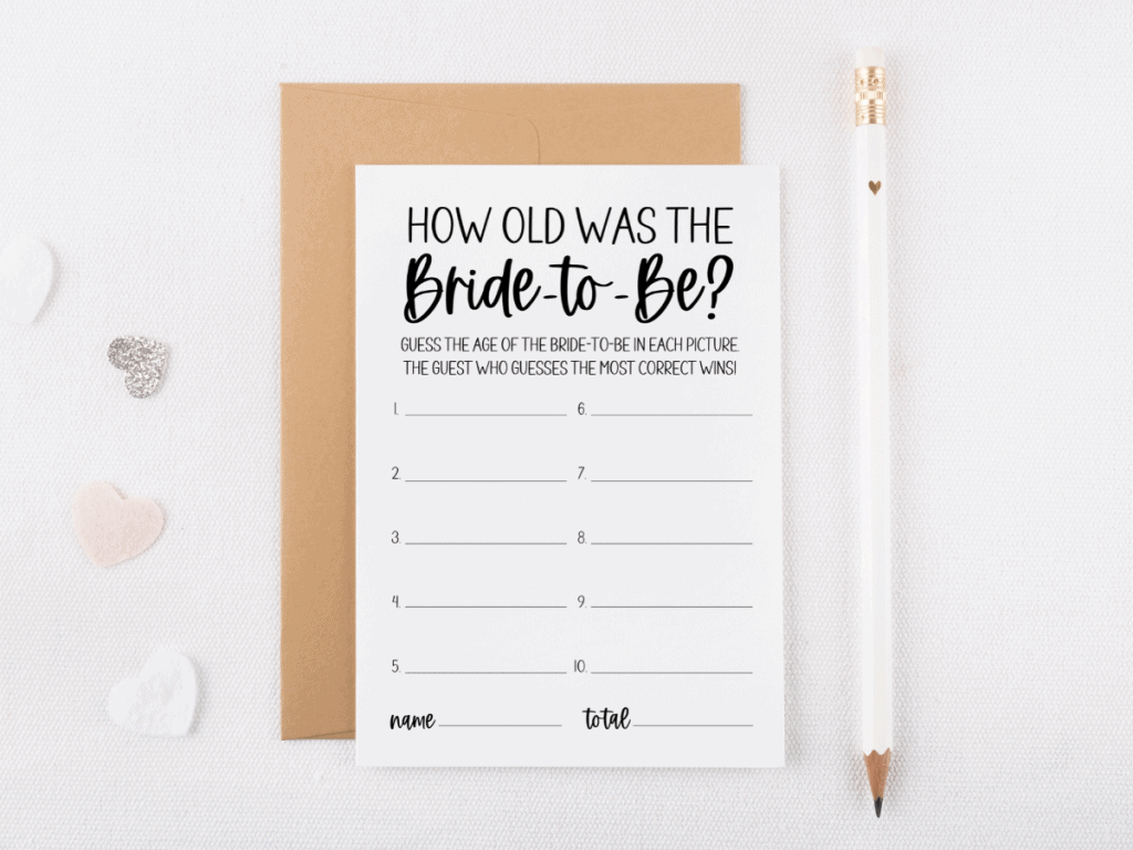 Musical Bouquet Bridal Shower Game: How to Play + Printable