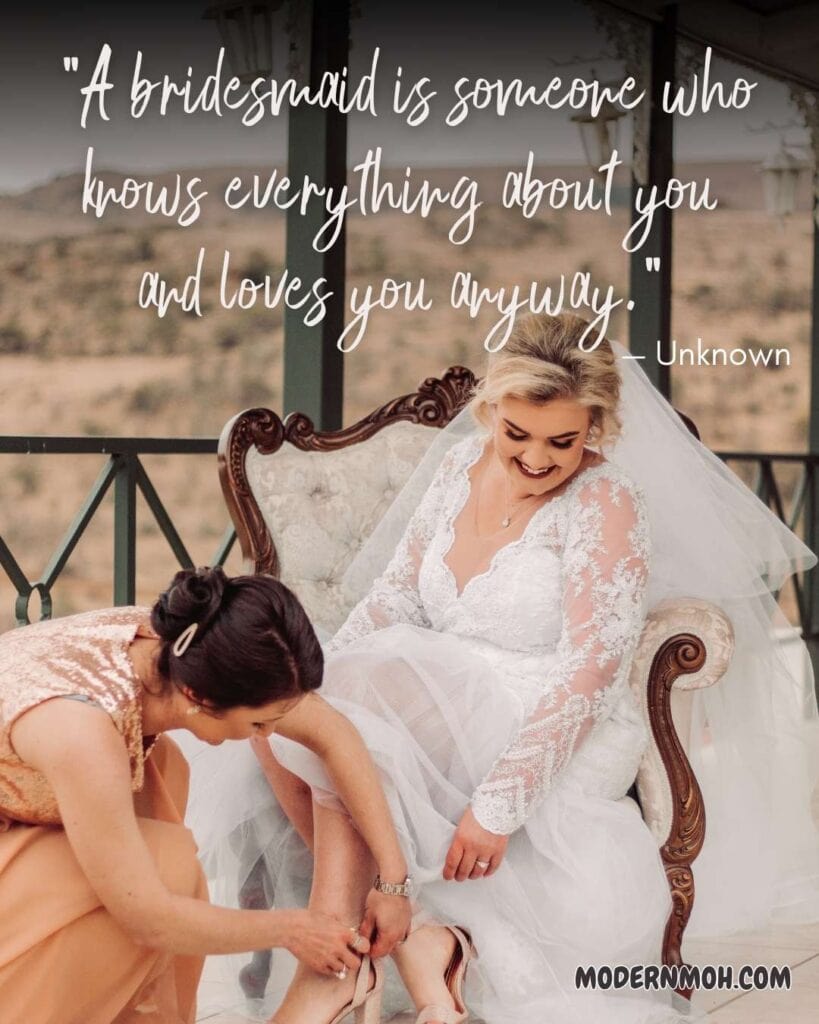 9 Meaningful Bridesmaid and Maid of Honor Quotes