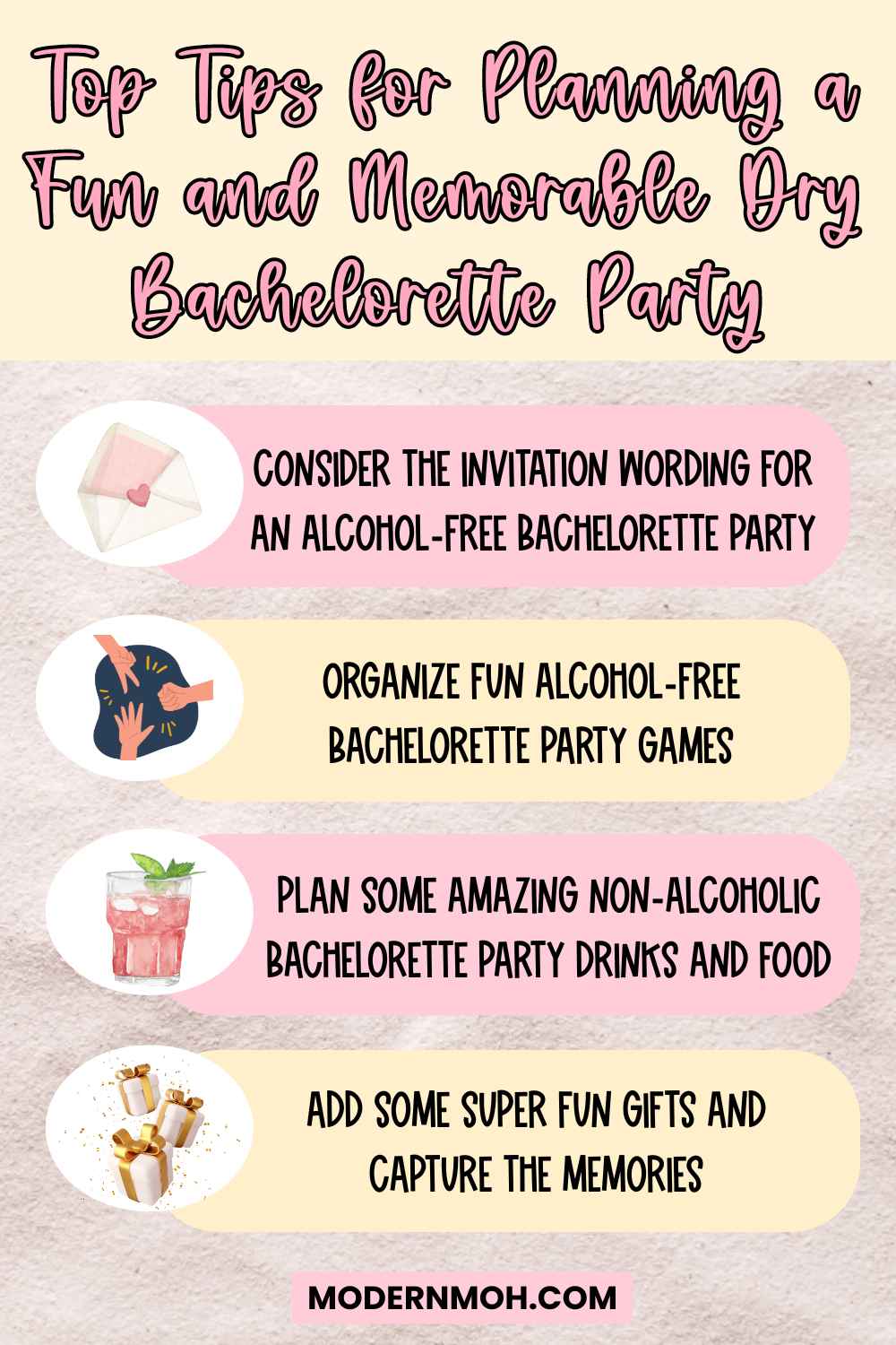 13 Sober Bachelorette Party Ideas: Fun-Filled and Alcohol-Free | Modern MOH