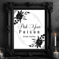 45 Gothic Bridal Shower Ideas: Till Death Do Us Part Theme