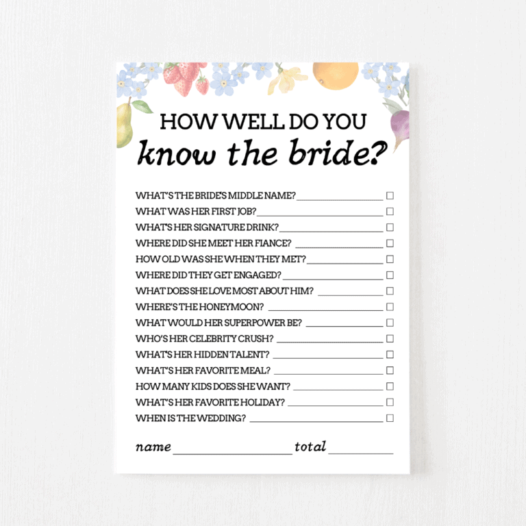 22 Easy Bridal Shower Games for Quick and Simple Fun