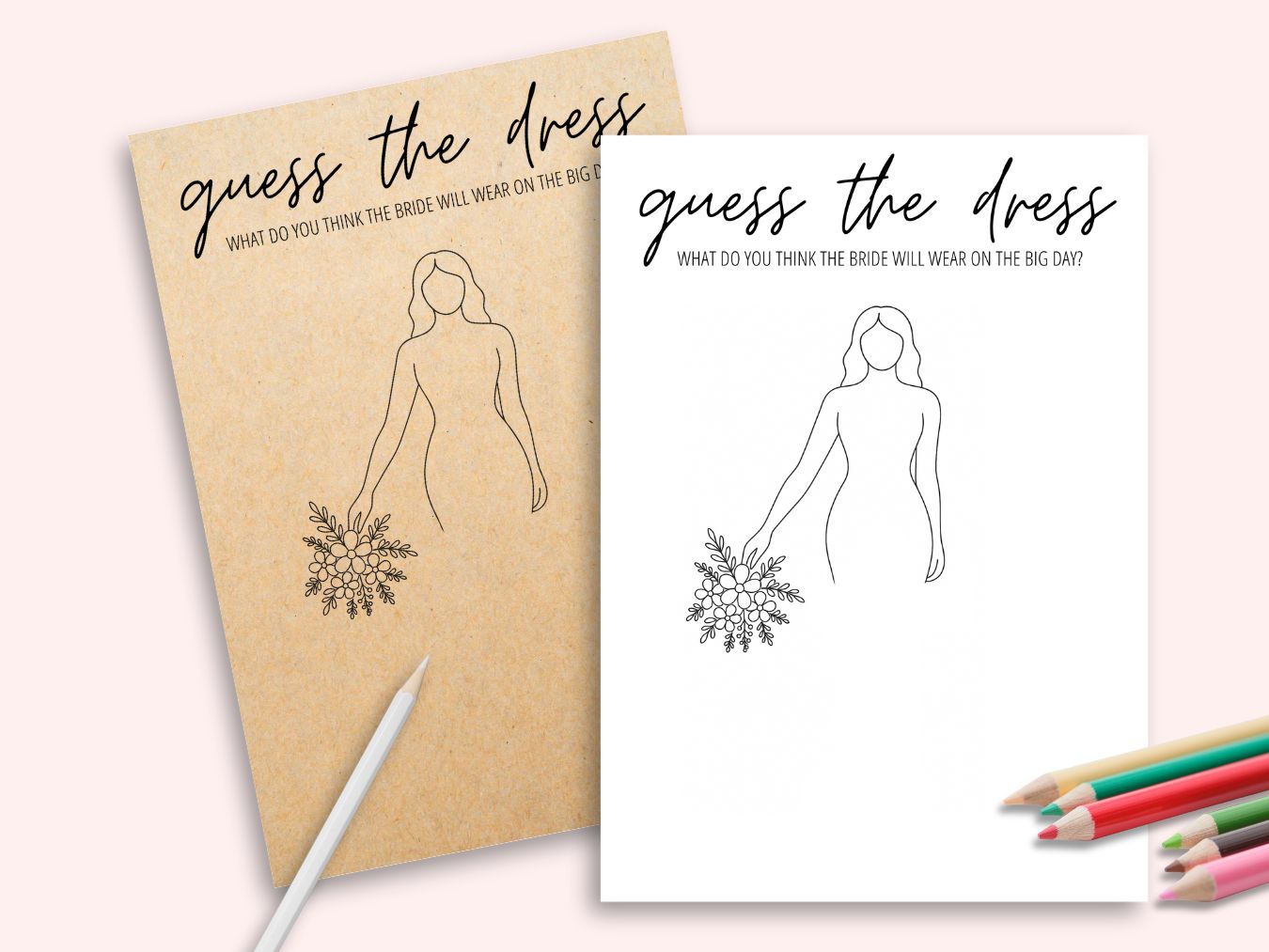 Guess the Dress: A Fun Bridal Shower Game (+ Free Printable)